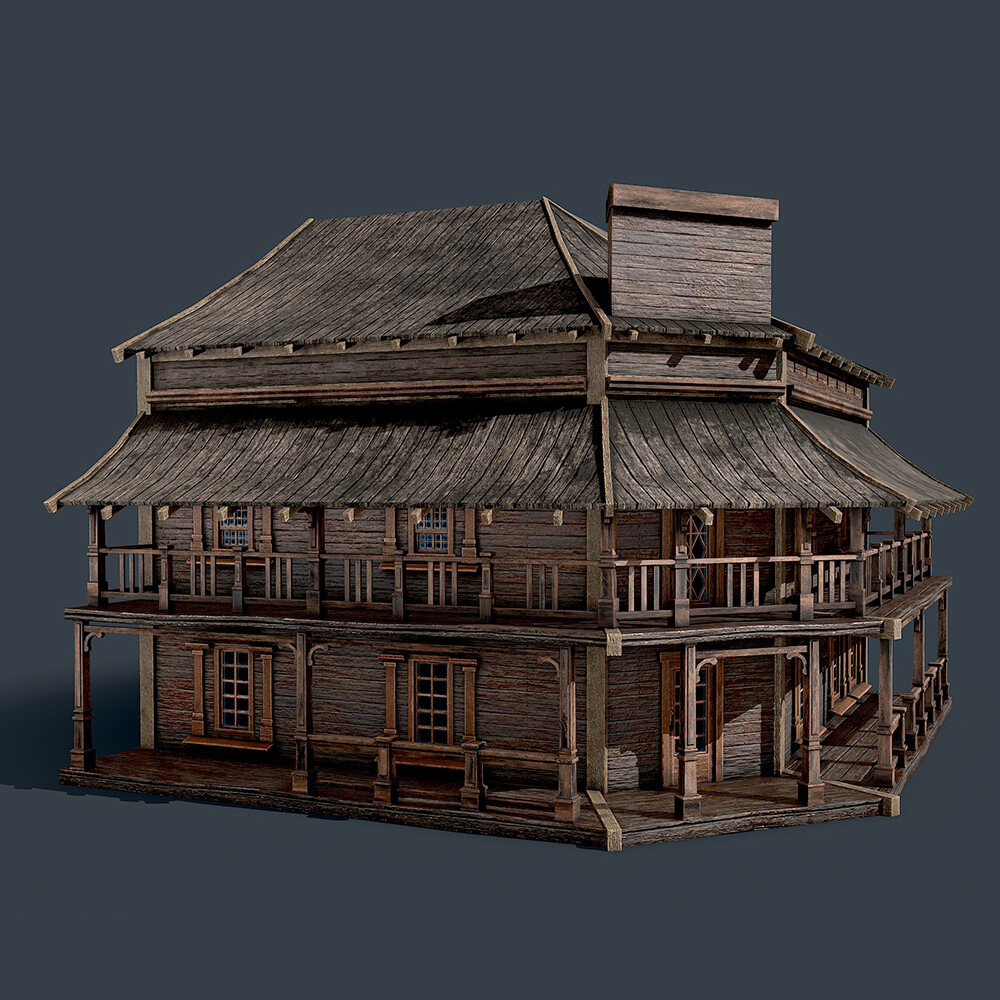 ArtStation - Western set (House 05)