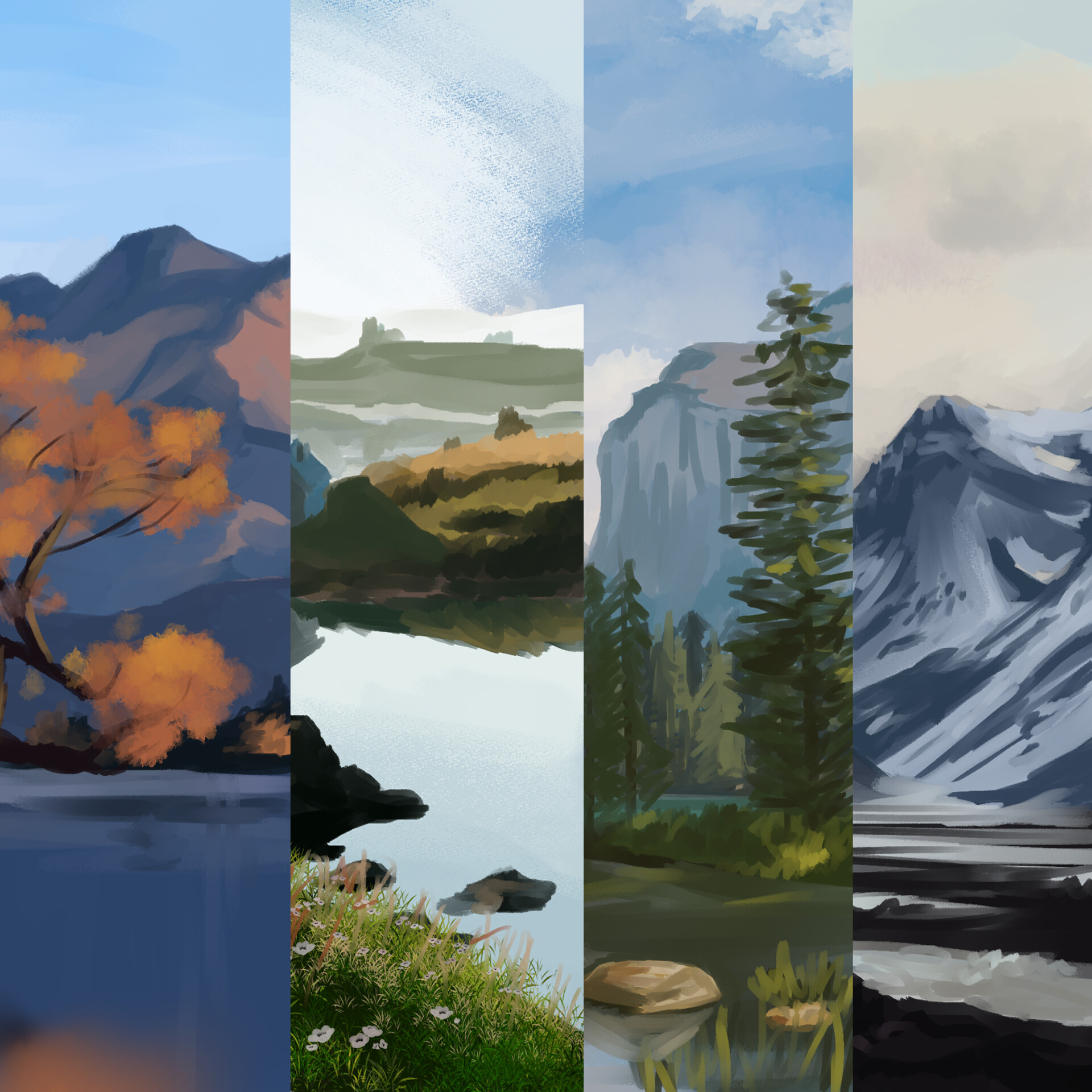 ArtStation - 30 minute environment studies