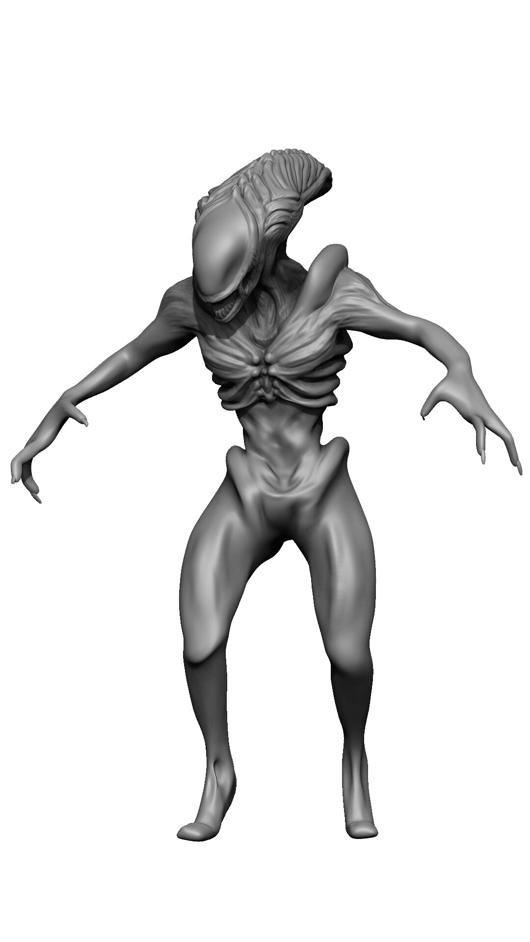 ArtStation - Predalien Practice body shape