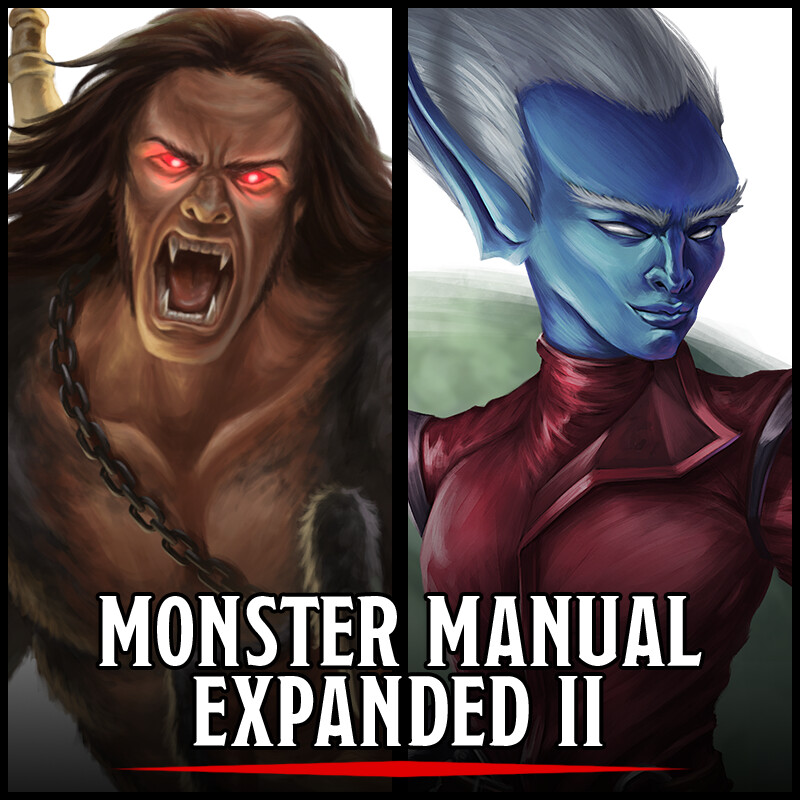 ArtStation - Geryon and Quickling Warlock - Monster Manual Expanded II