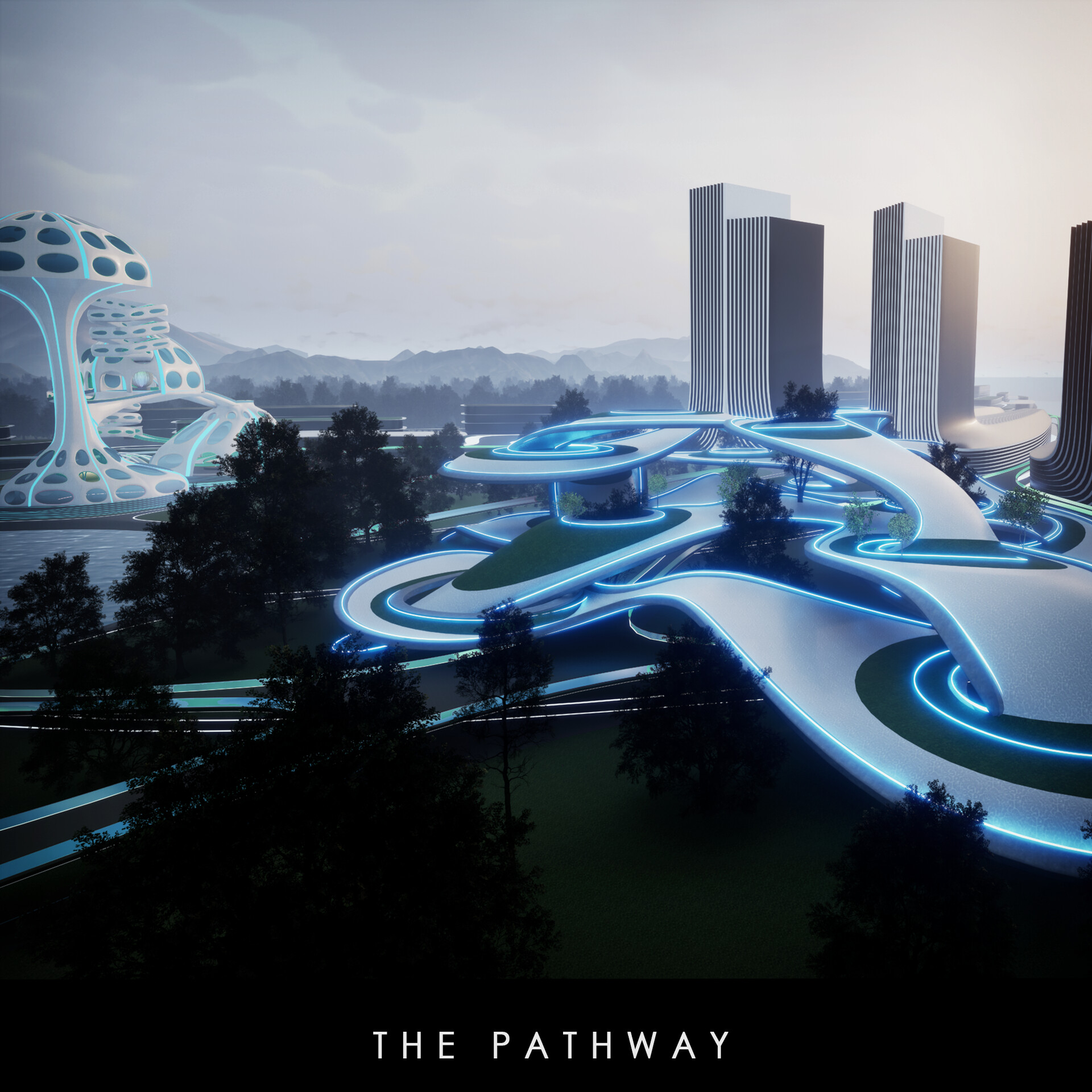 ArtStation - The Pathway - A Walk into the Future