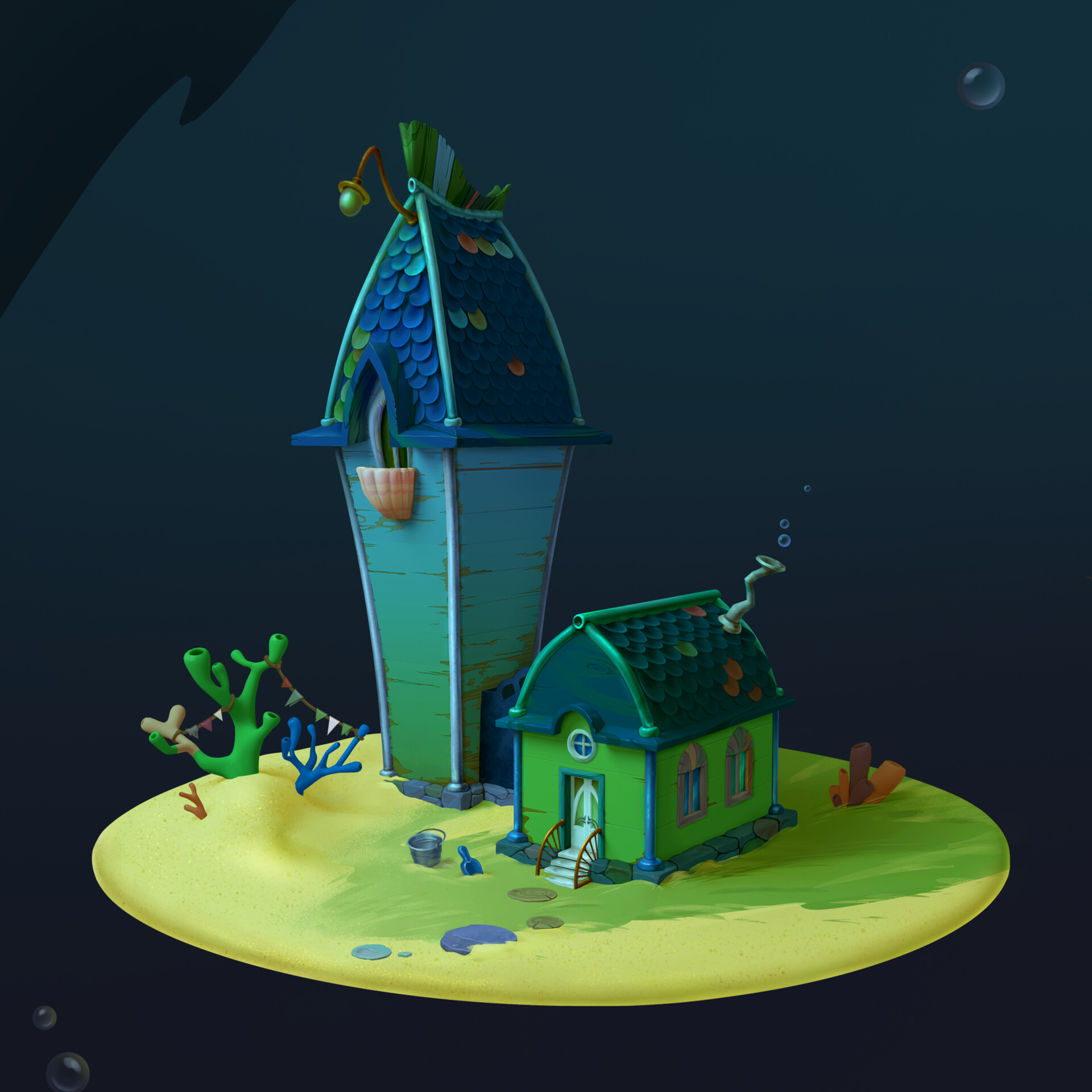 ArtStation - Fish house