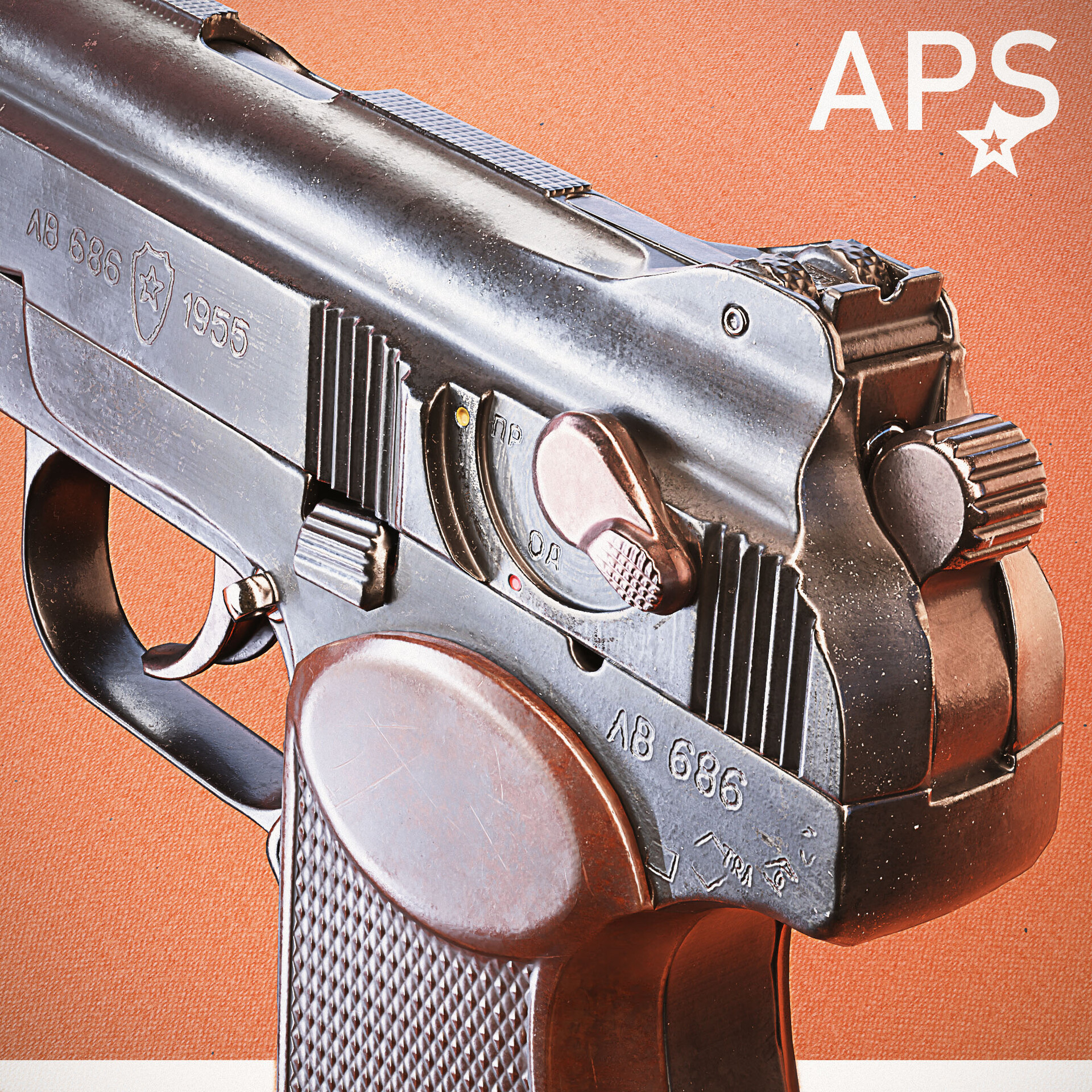 ArtStation - APS Stechkin - Автоматический Пистолет Стечкина