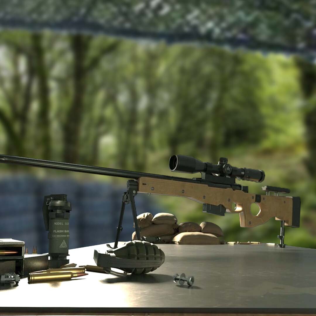 ArtStation - AWM Sniper Animation