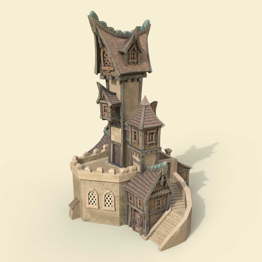 ArtStation - Stylized Fantasy Castle