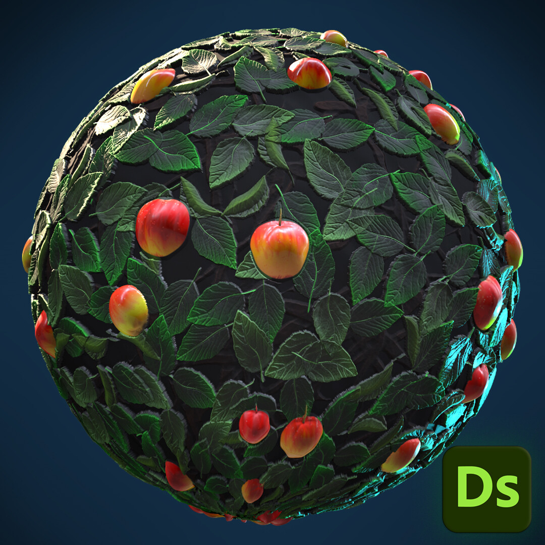 ArtStation - Apple Tree Tileable Substance Designer