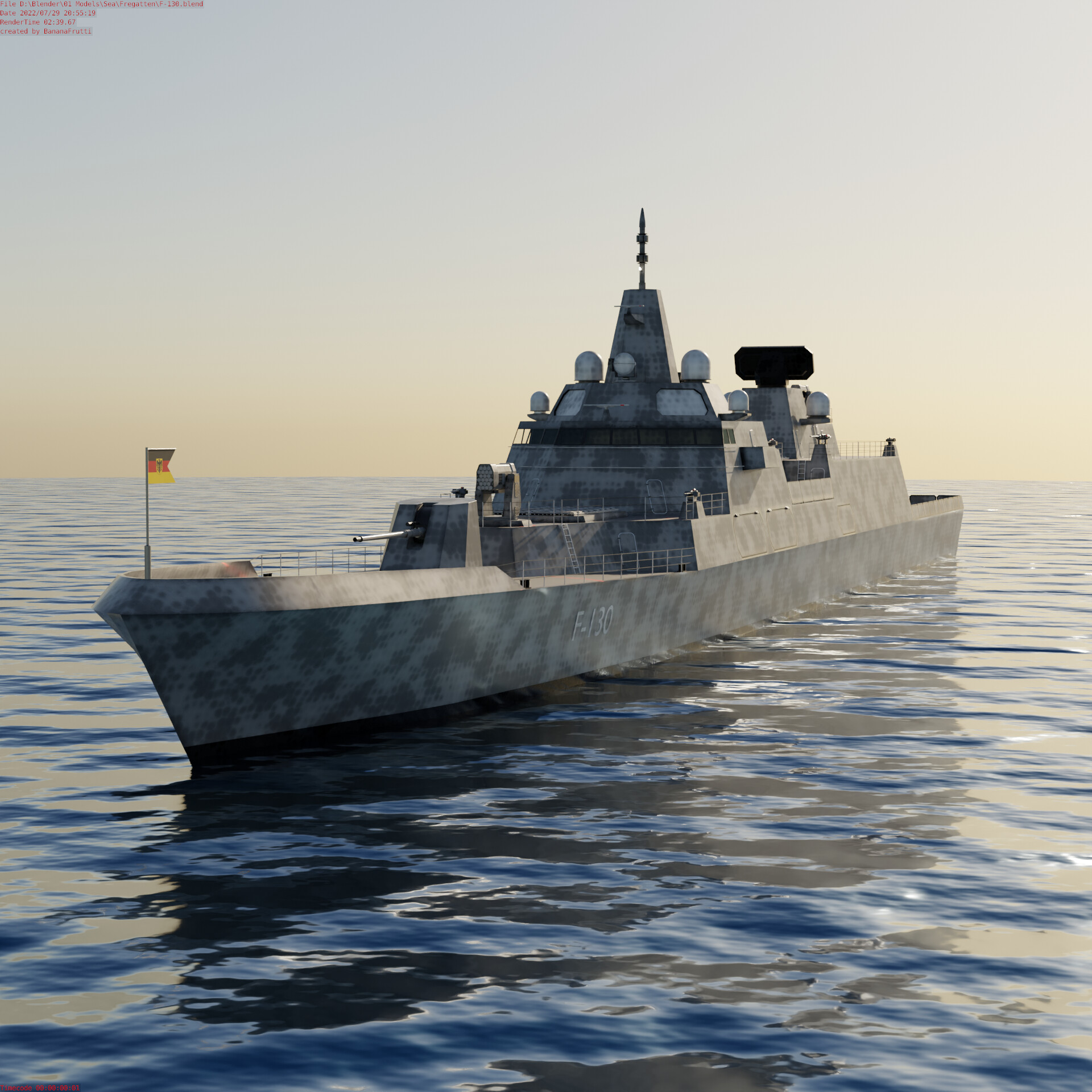 ArtStation - F-130 Frigate