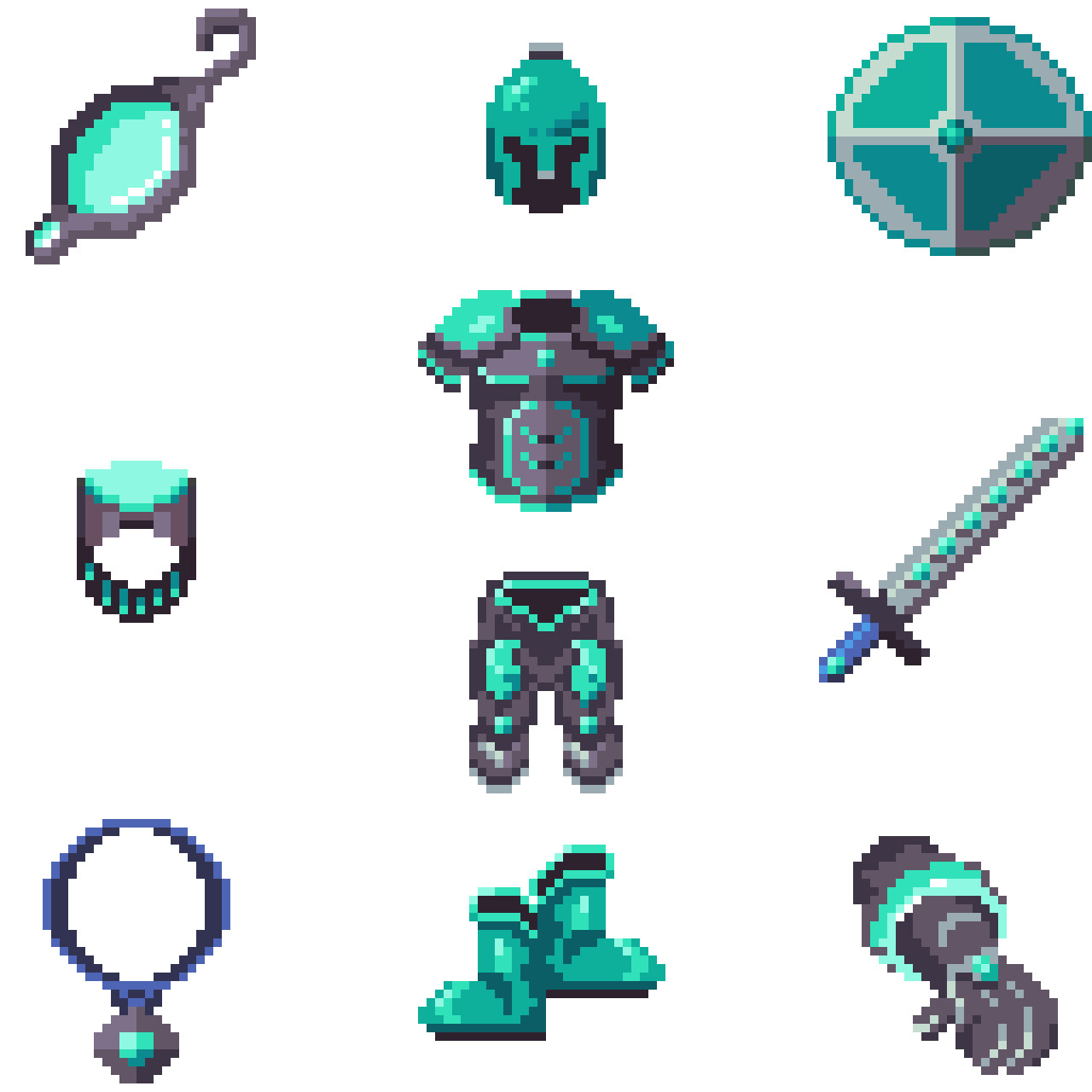 ArtStation - 2D Pixel art Icons
