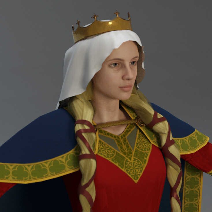 ArtStation - Queen Adeliza Character Model
