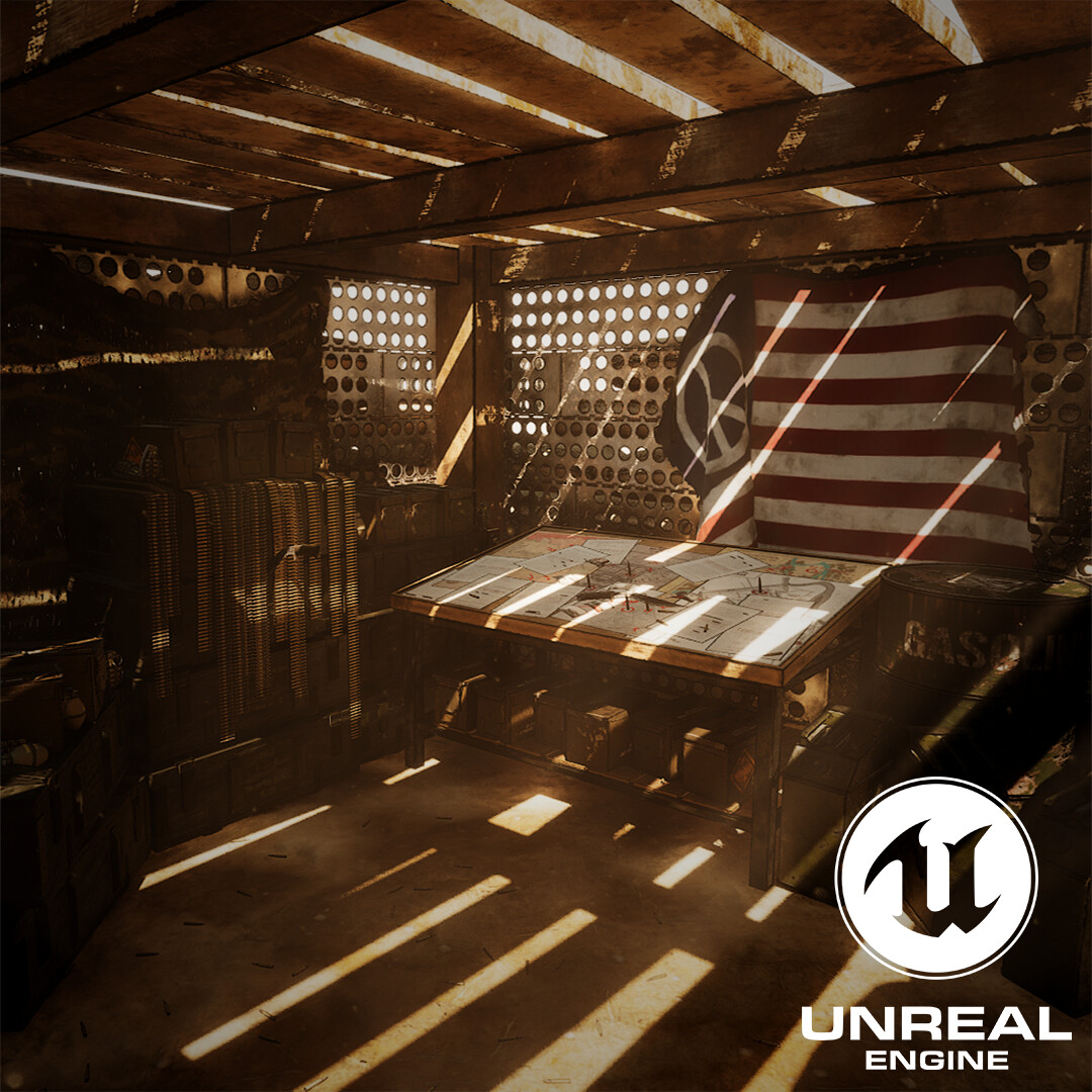 ArtStation - Stylized Military Scene UE5