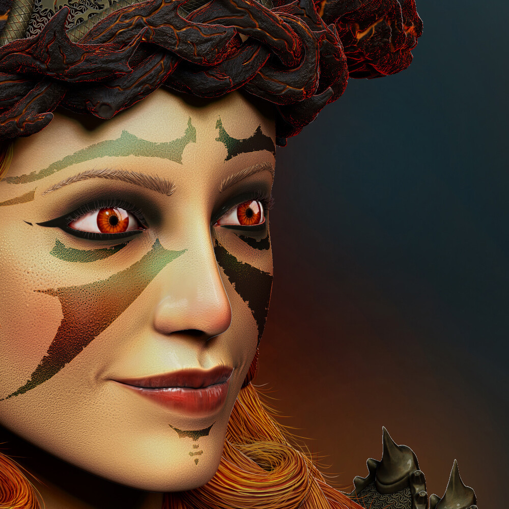 ArtStation - Lava Queen Concept