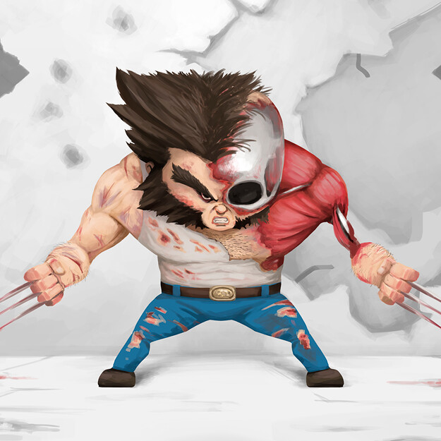 ArtStation - LOGAN battle damaged