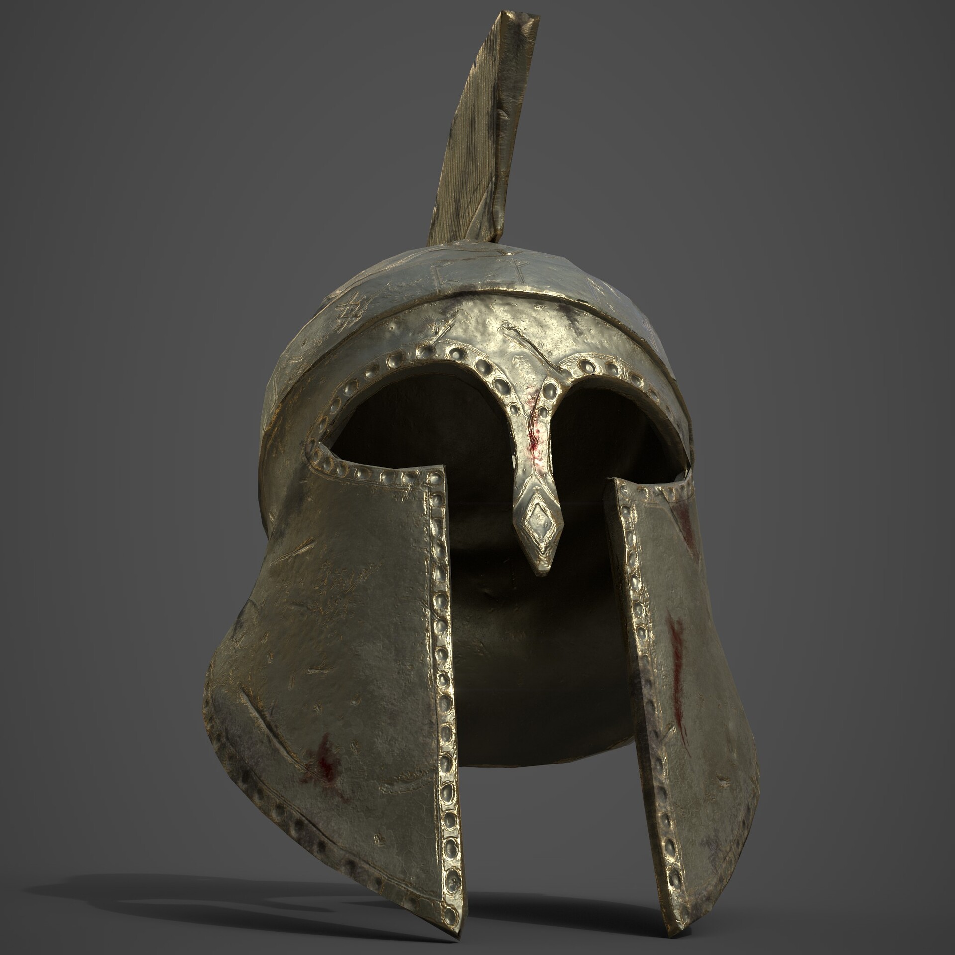 ArtStation - WIP - Old greek helm