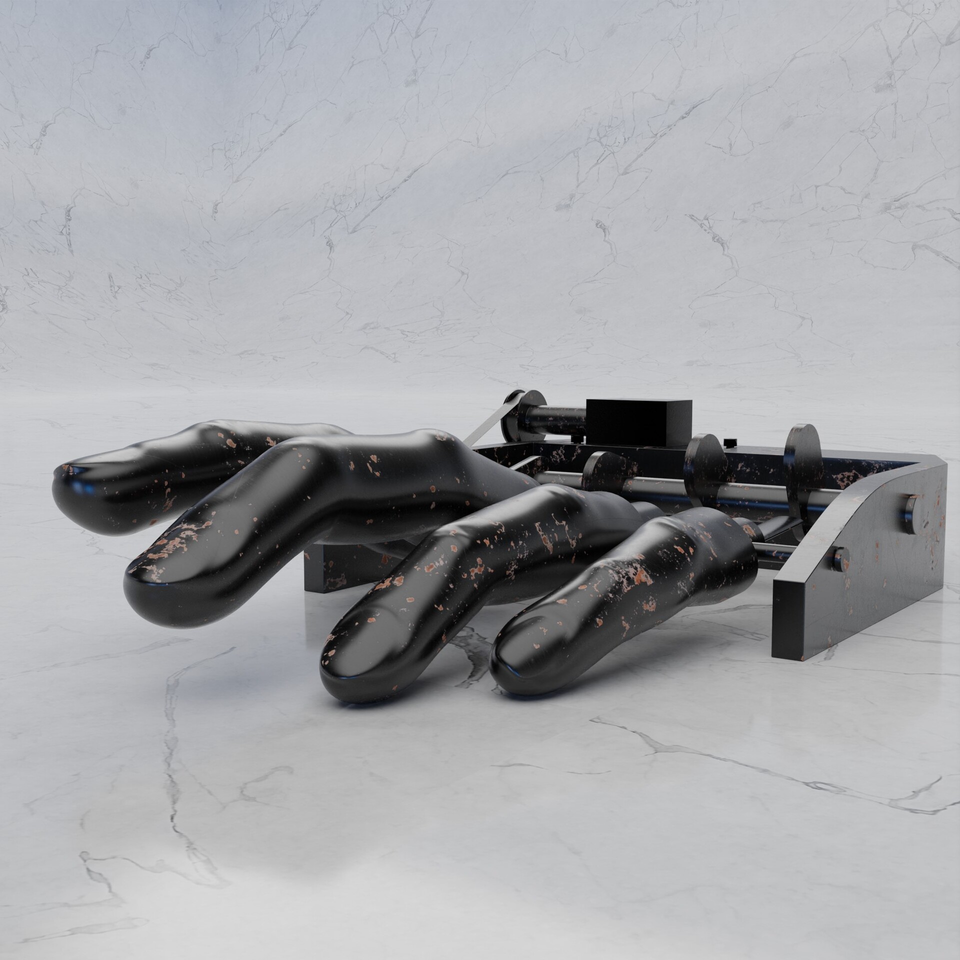 ArtStation - MECHANICAL HAND SCULPTURE