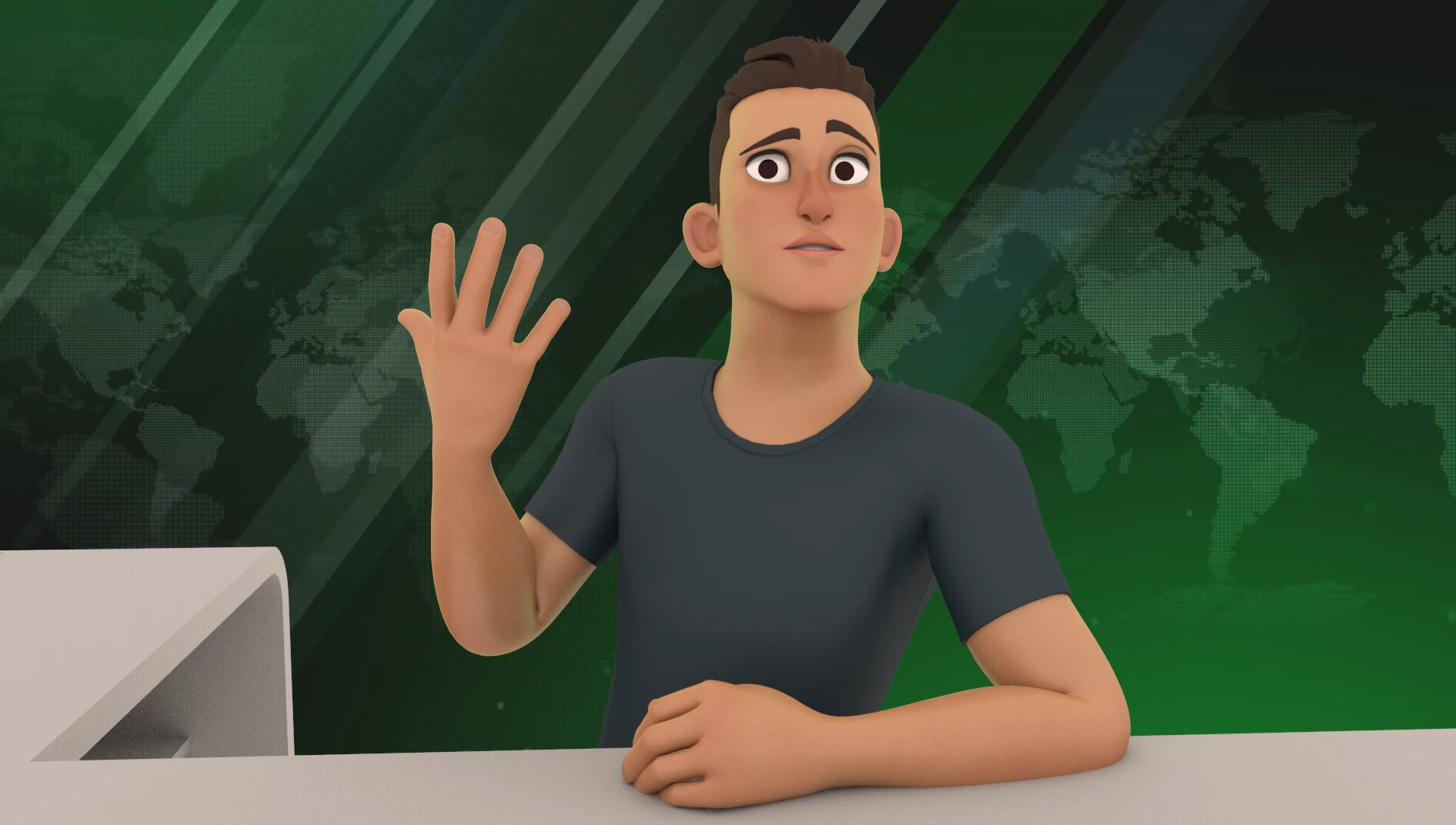 ArtStation - Angry journalist - Character animation