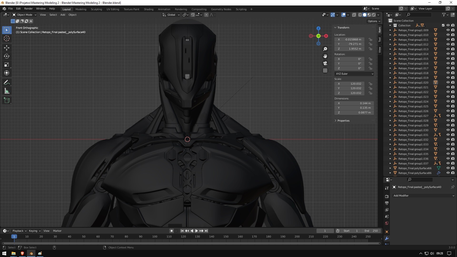 ArtStation - Model 3D - Cyborg