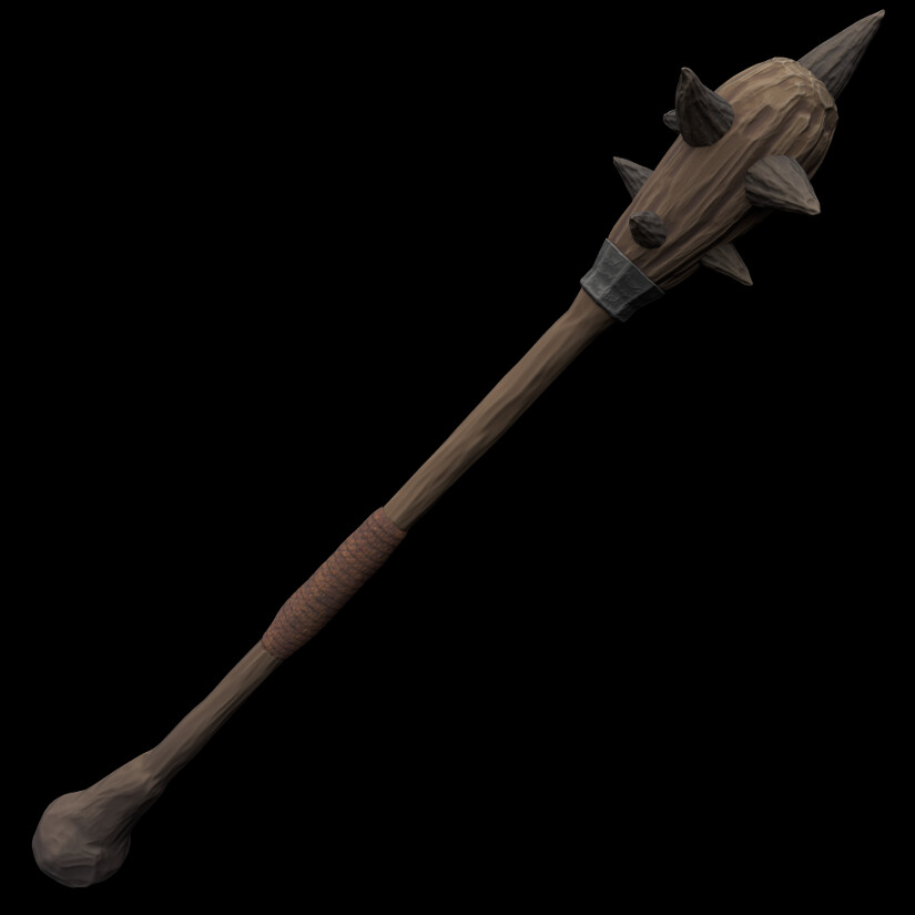 ArtStation - Stylized Wooden Great Mace