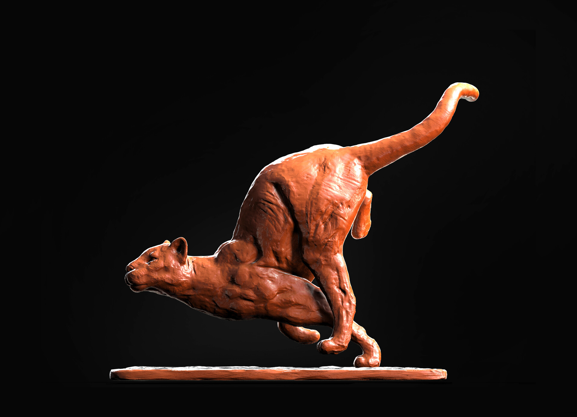 ArtStation - Mountain Lion - The Chase leap