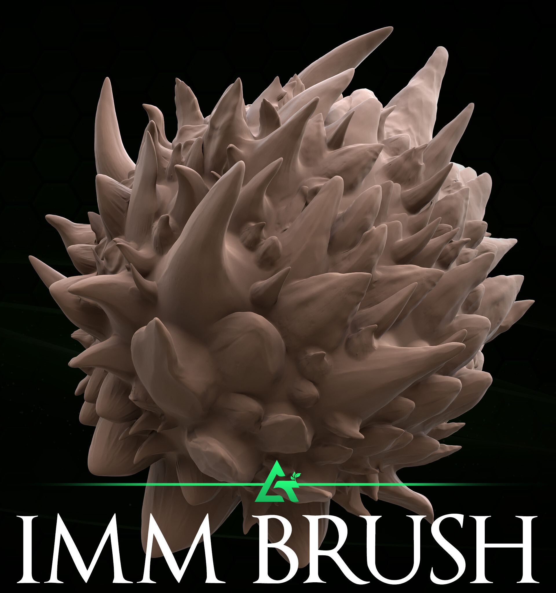 ArtStation - 50 Horn and Scales IMM Brush for Zbrush