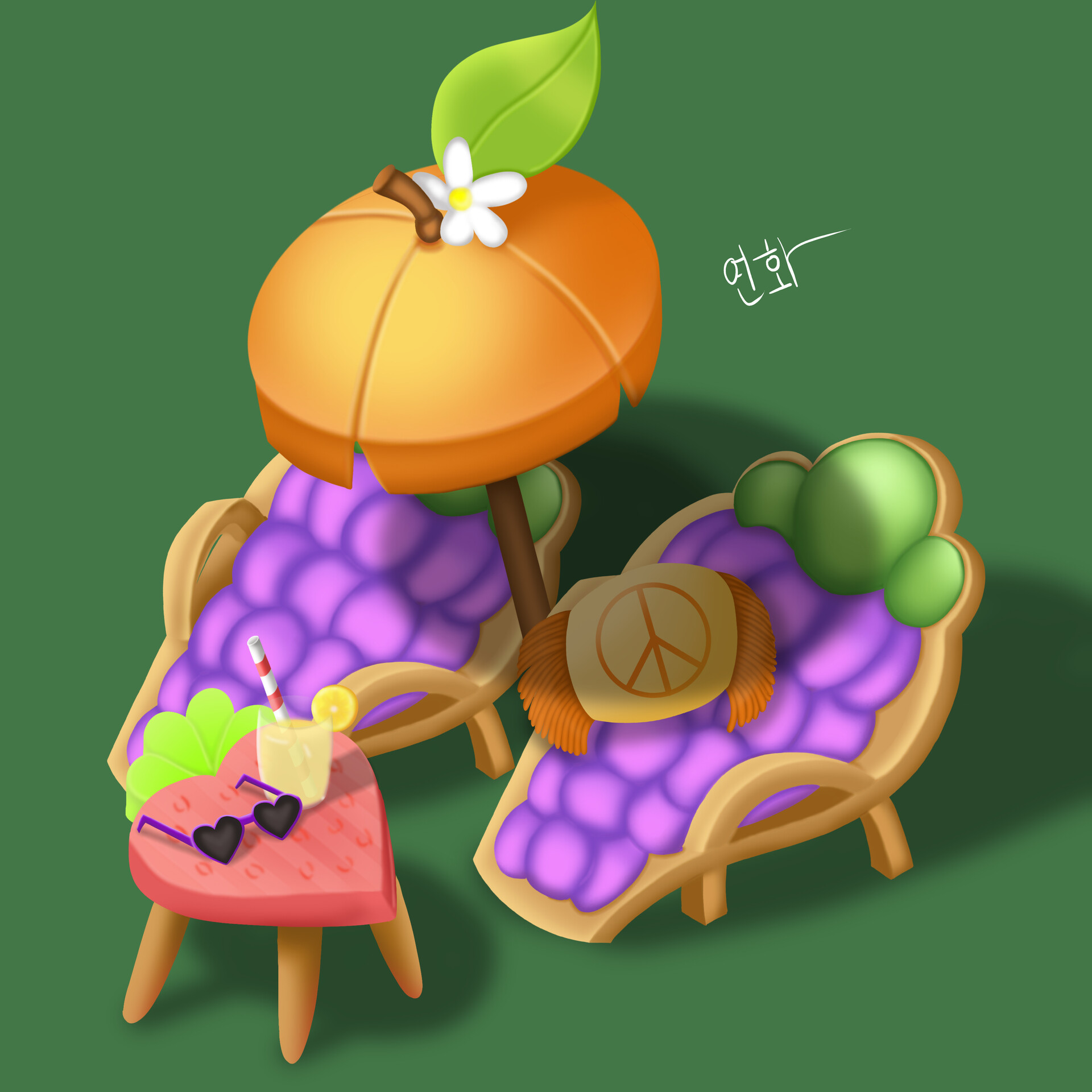 ArtStation - game grape chair