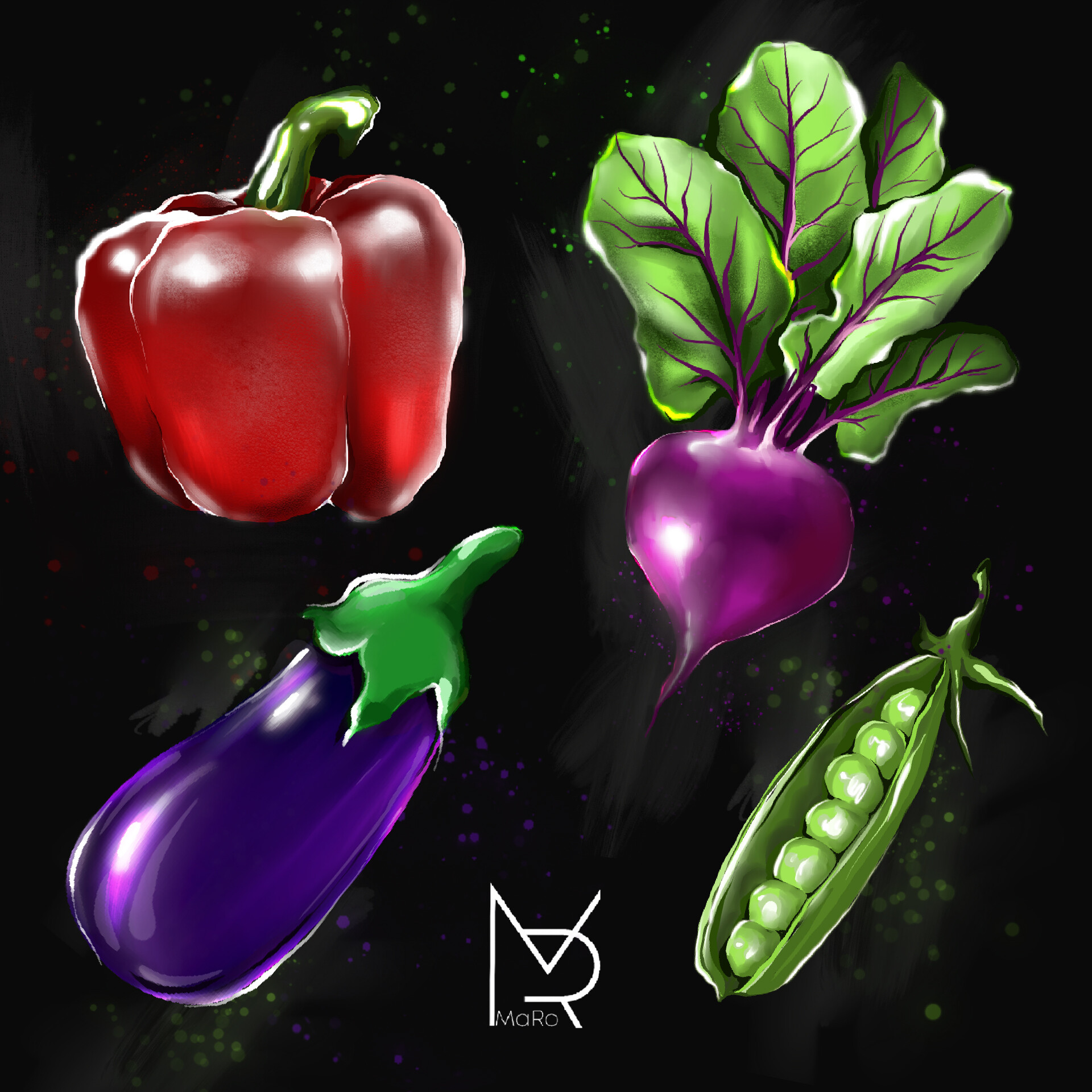 ArtStation - Vegetables from the garden