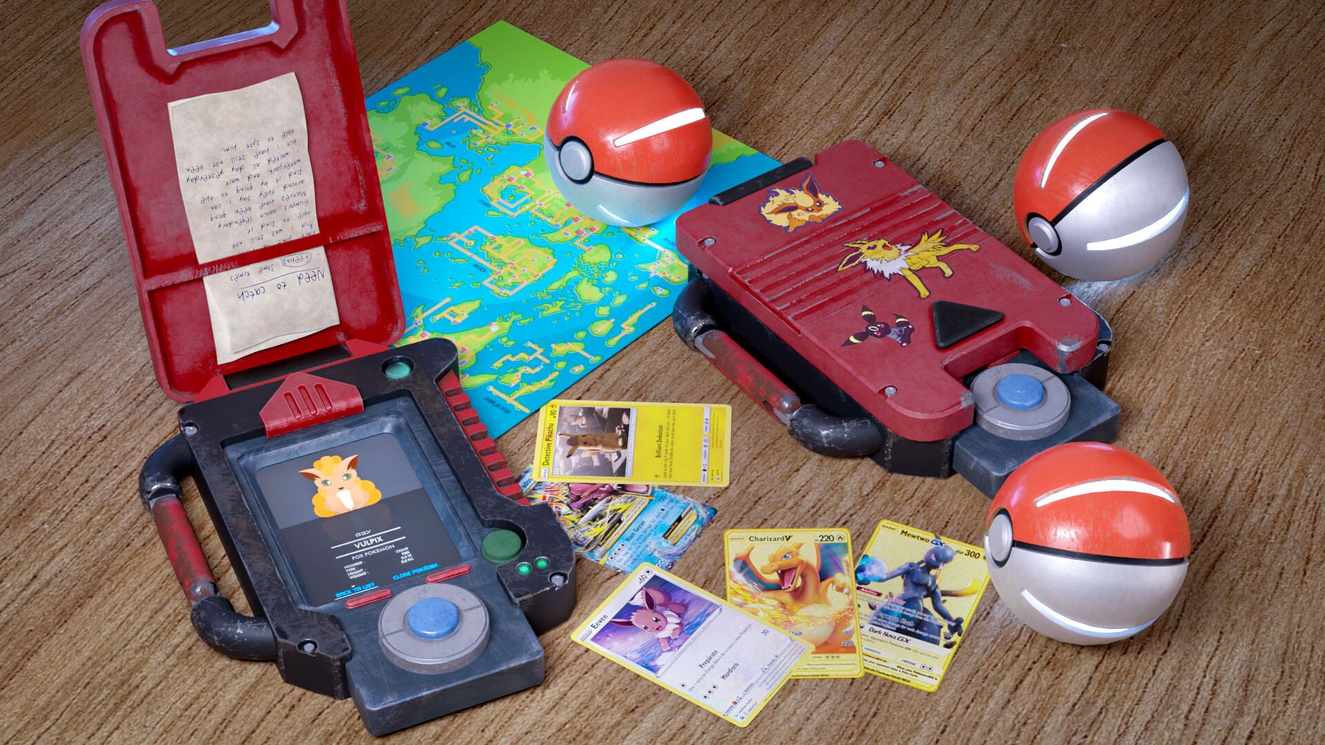 ArtStation - POKEDEX MODELING