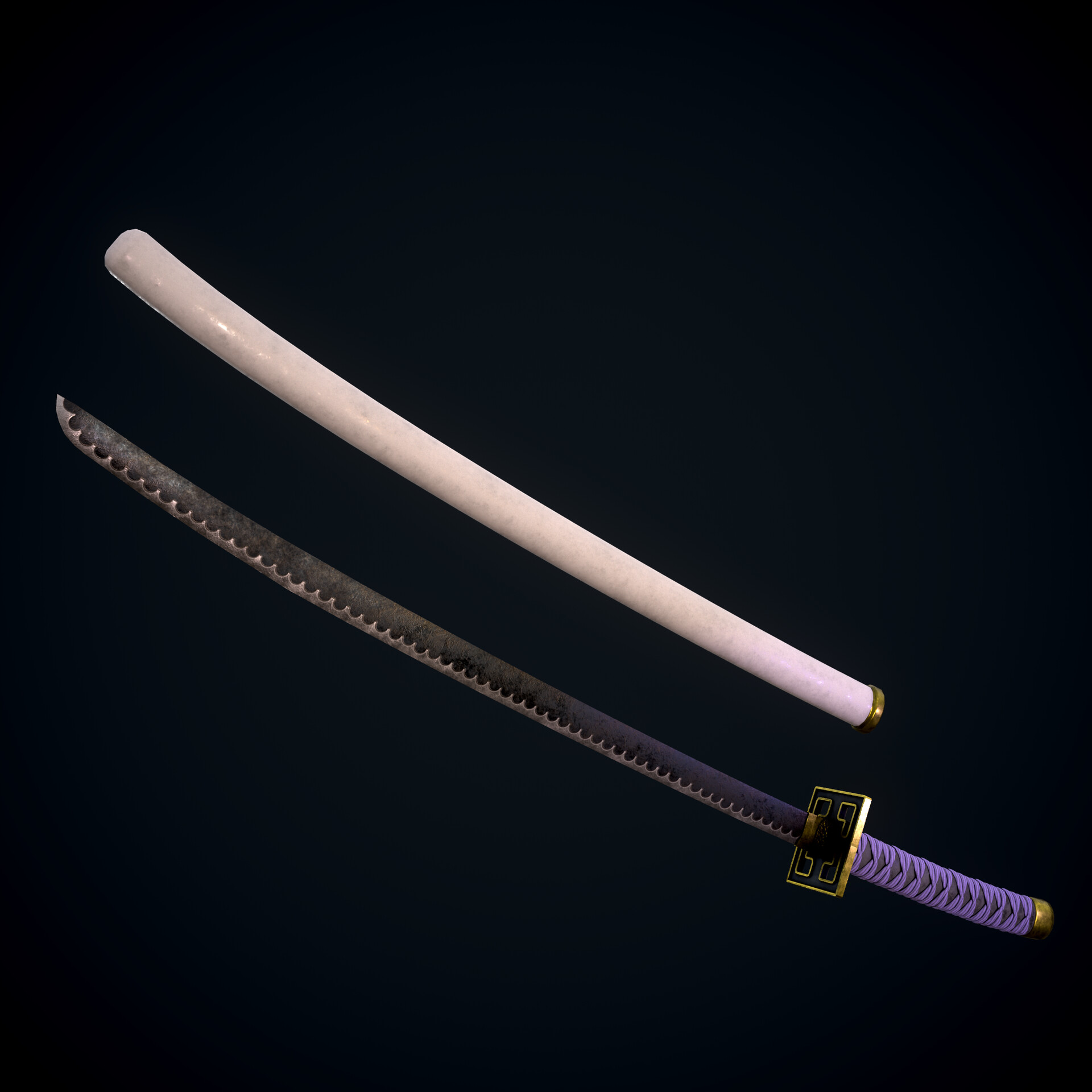 ArtStation - Kuchiki Katana (Game-Ready)