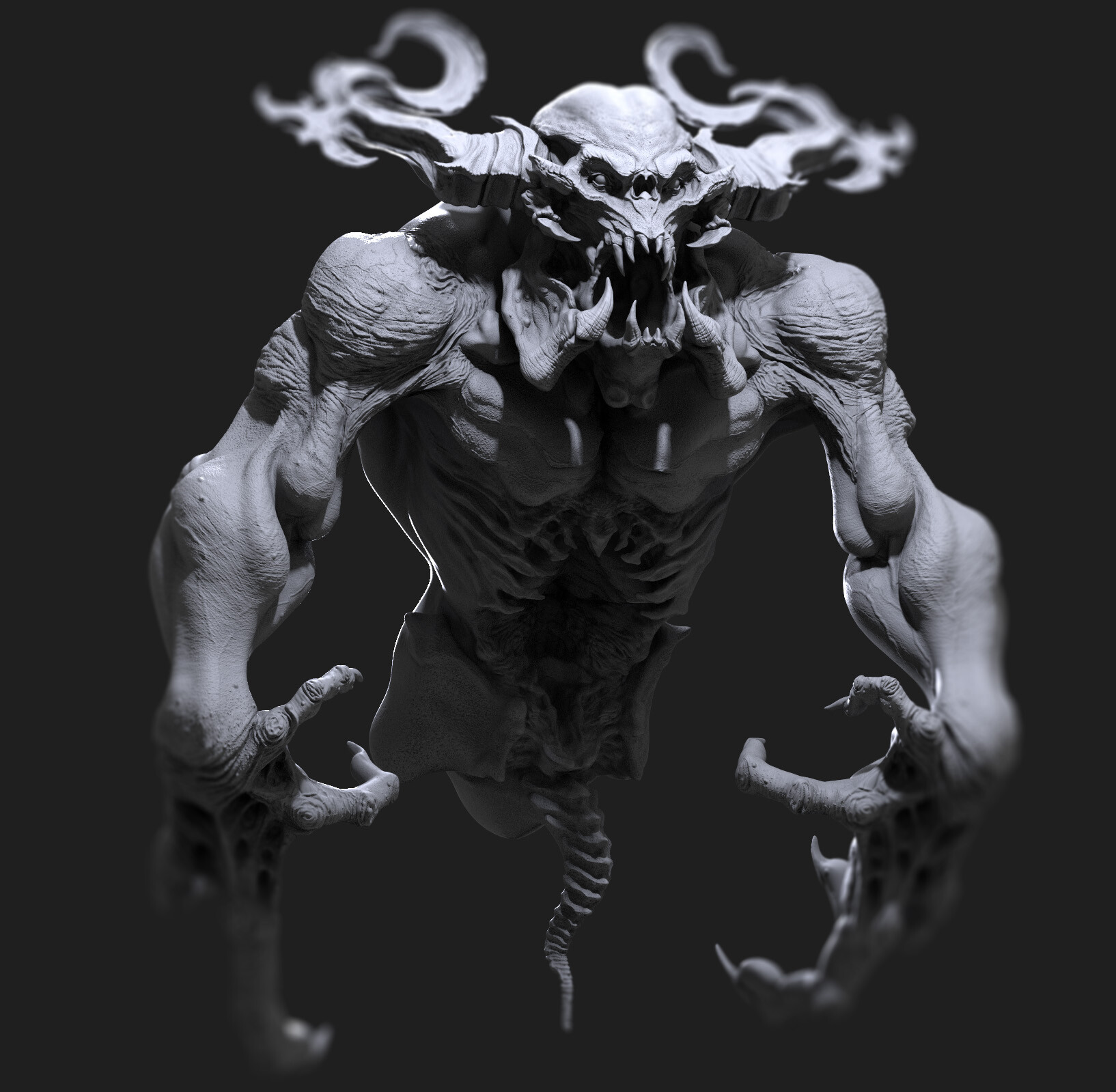 ArtStation - Flying Demon (creature design)