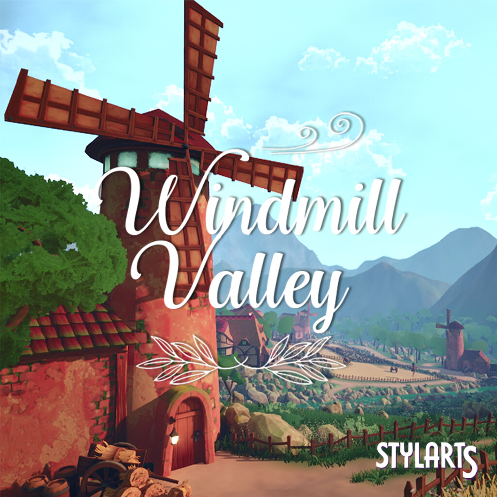 StylArts - Stylized Windmill Valley