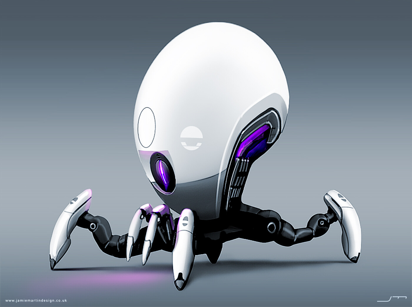 ArtStation - Robot Bug 'Big Brain', character concept art