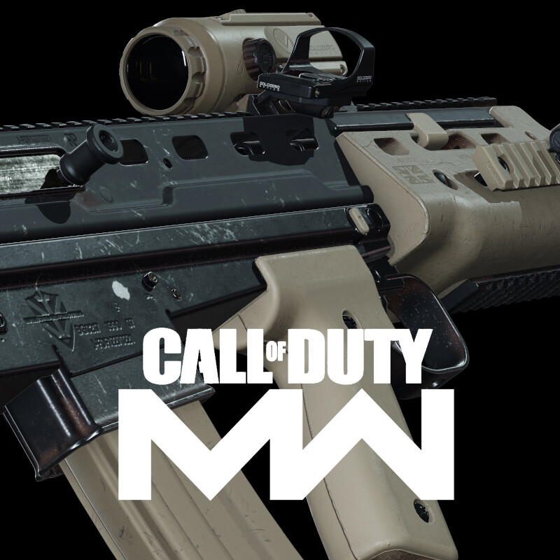 ArtStation - Call of Duty: Modern Warfare - SA87 Stone Cutter