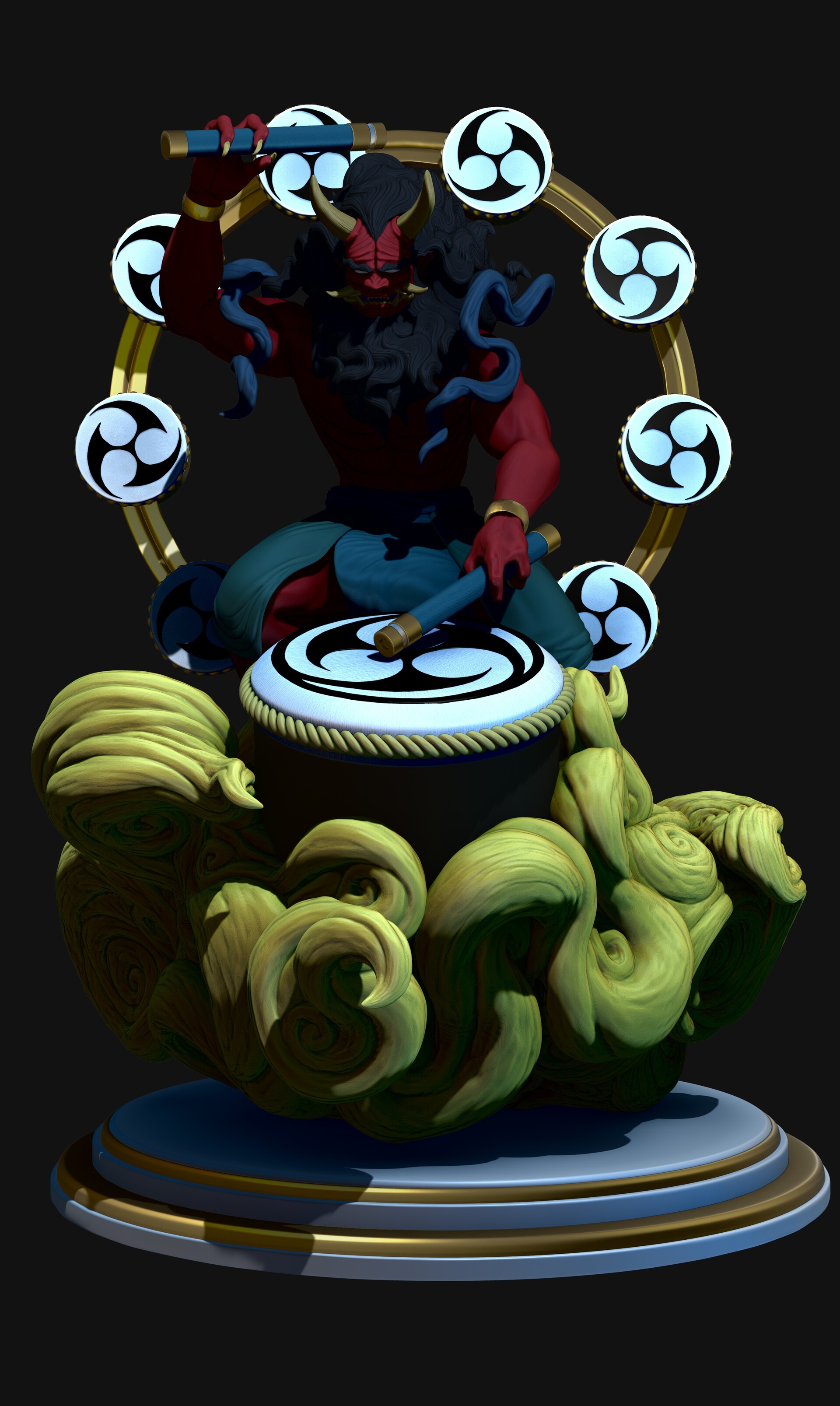 ArtStation - Raijin ( 雷神 ) - The God of Thunder