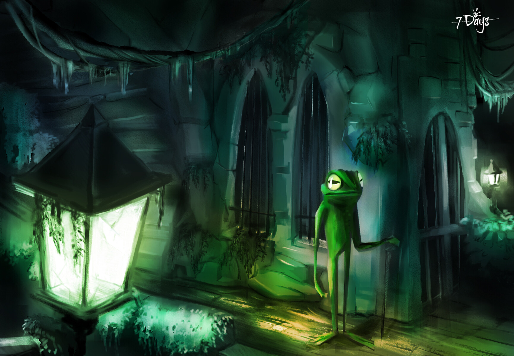 ArtStation - 7Days " Dungeon of frogs