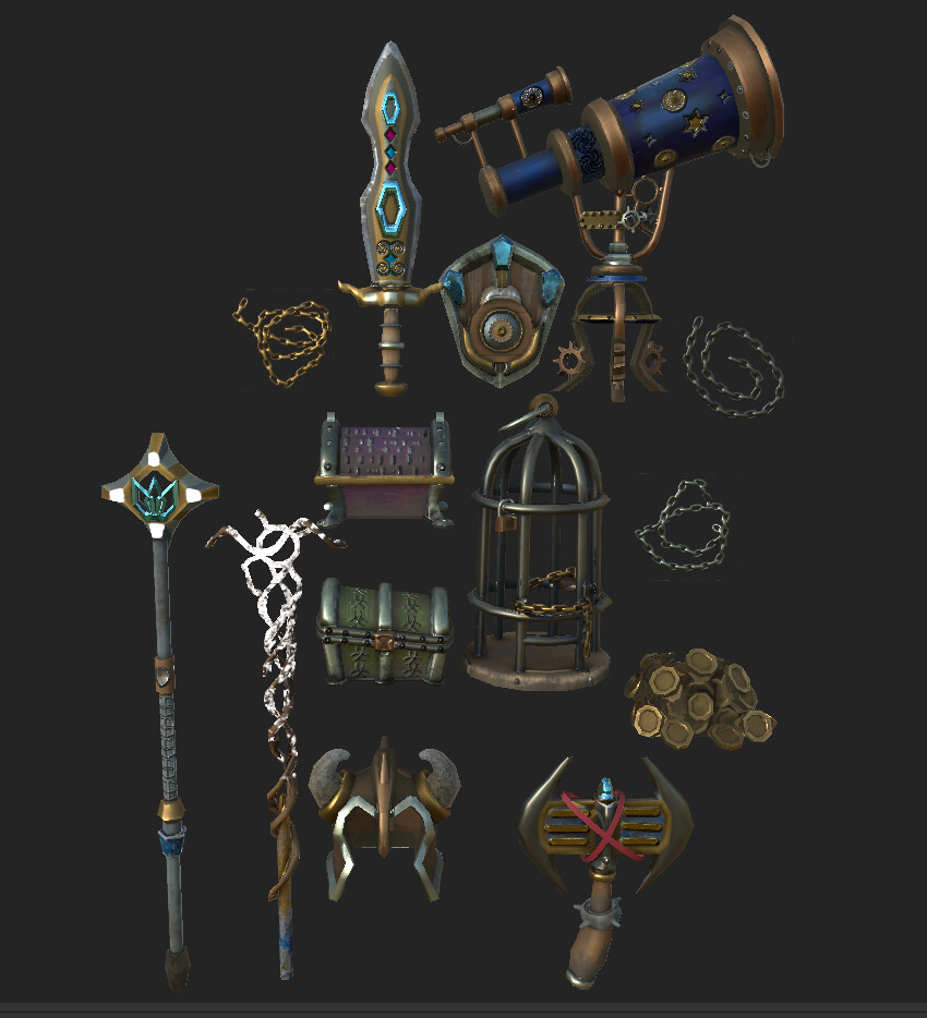 ArtStation - Stylized game props