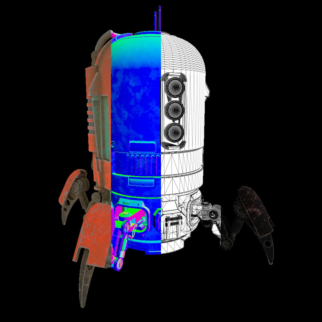 ArtStation - Spiderbot Texturing