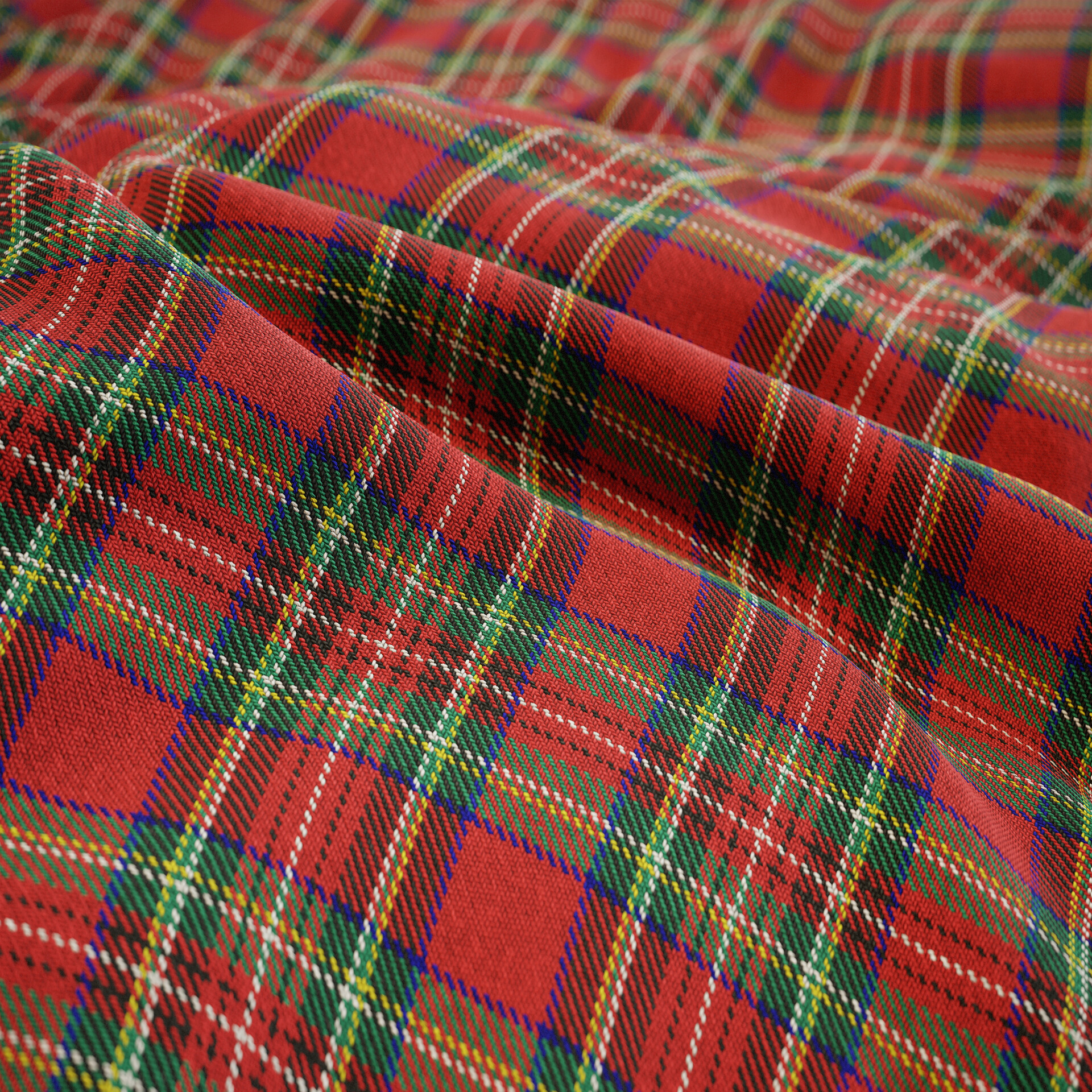 ArtStation - Tartan material study