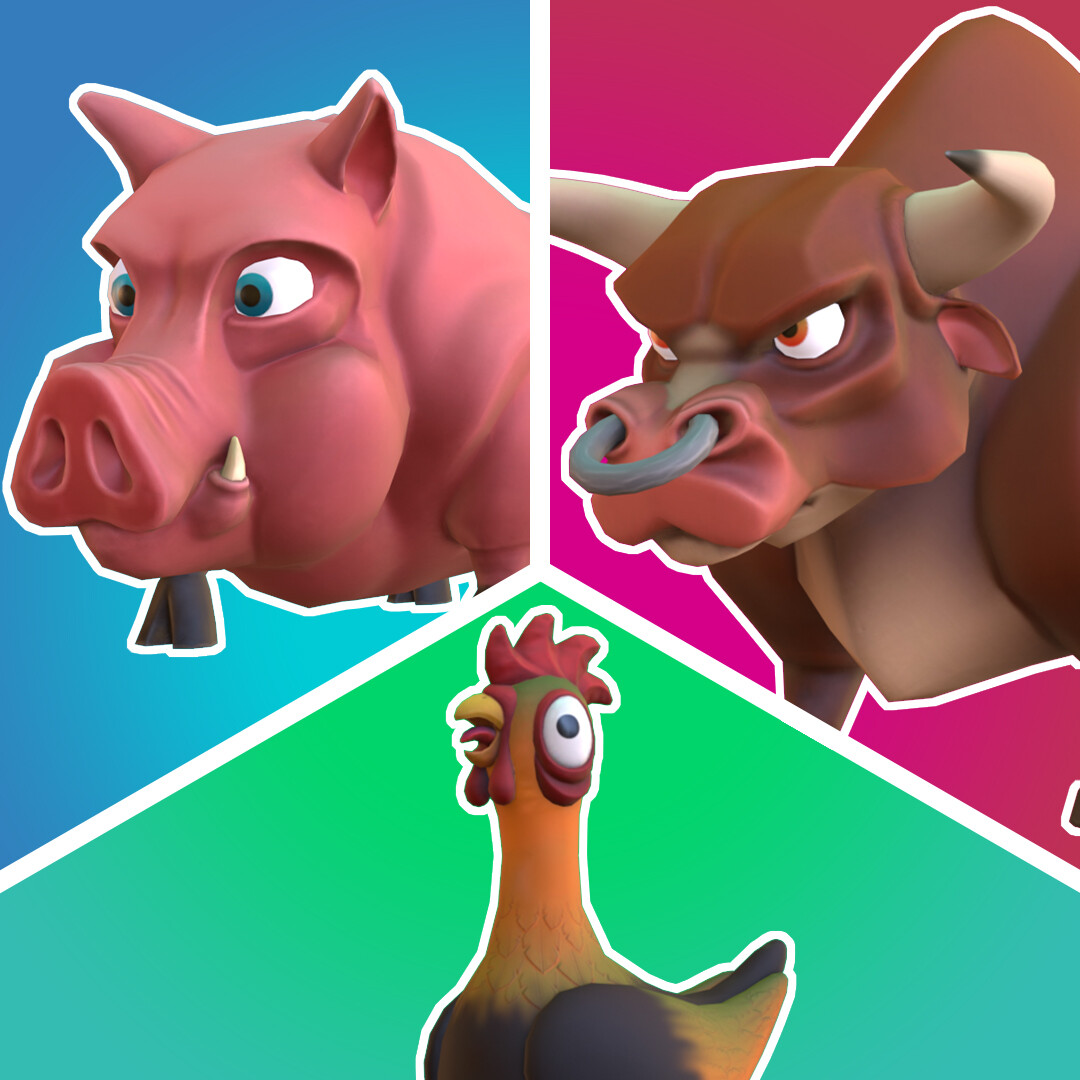 ArtStation - Stylized Farm Amimals