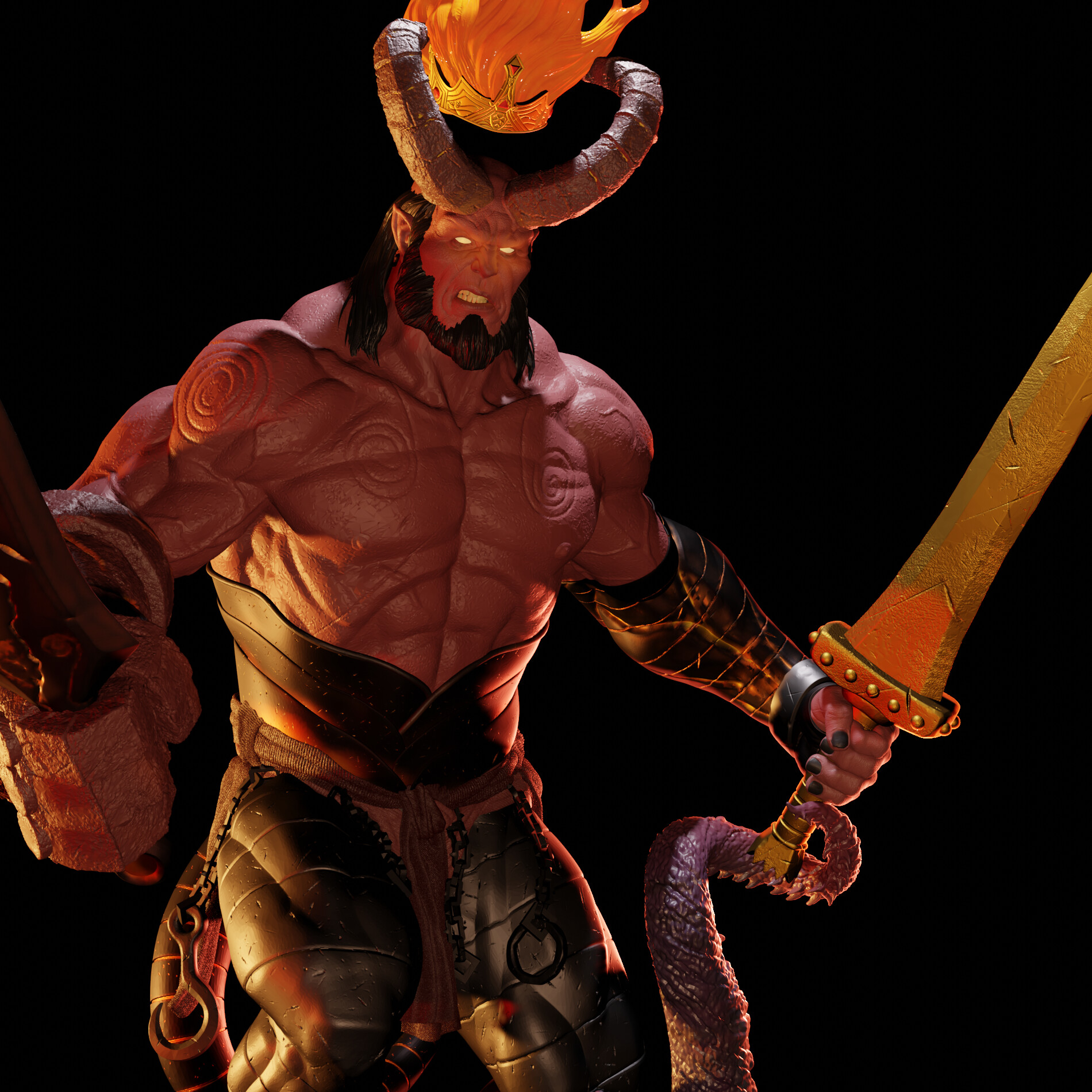 ArtStation - Hellboy - Prince Of Hell - Anung Um Rama