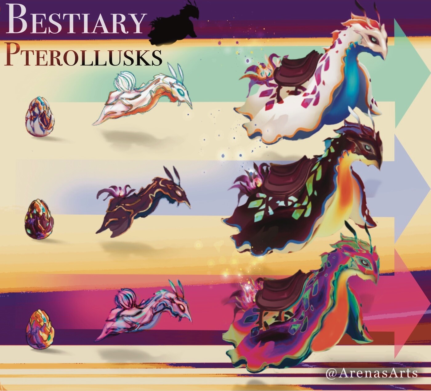 ArtStation - Bestiary - Pterollusks, concept art visual development ...