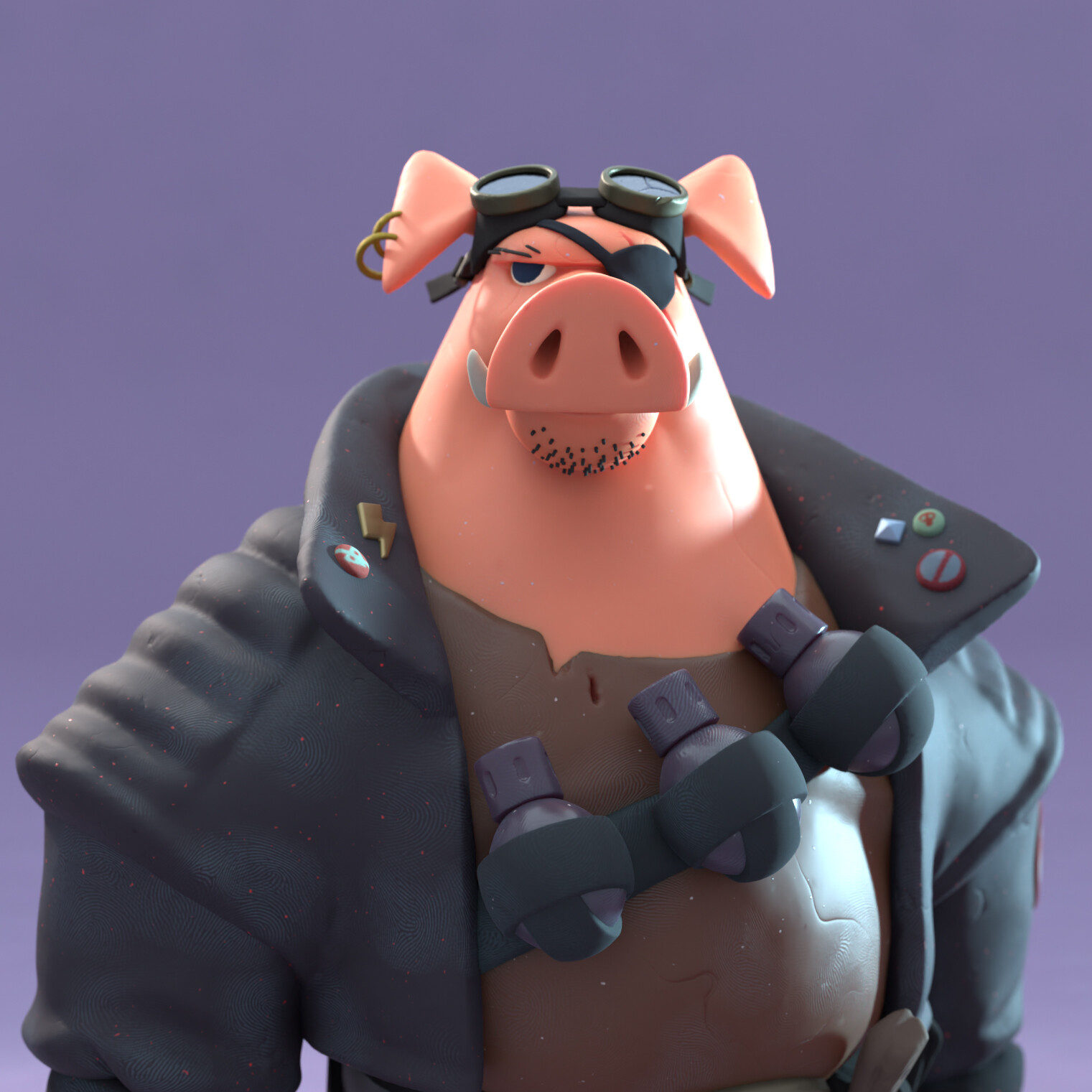 ArtStation - HEADHUNTER PIG