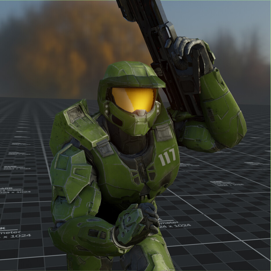 ArtStation - Master Chief Running Animation