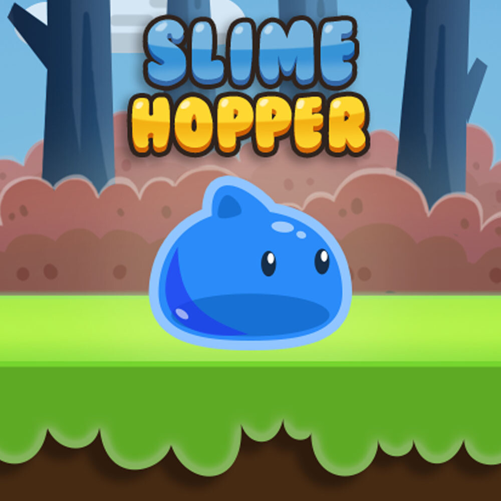 ArtStation - 2D Game Mock Up -Slime Hopper
