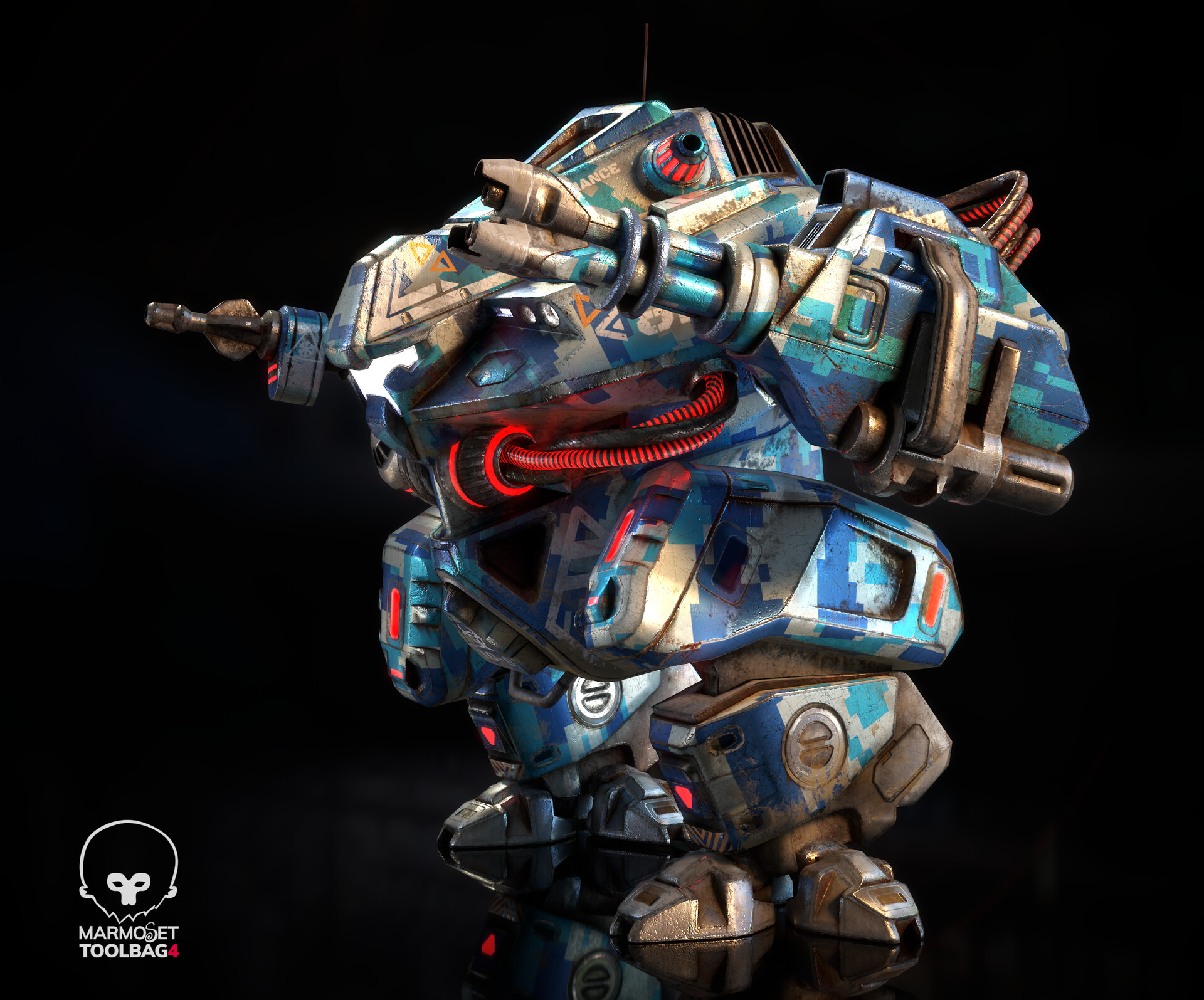 ArtStation - Mecha According to ChamferZone tutorial