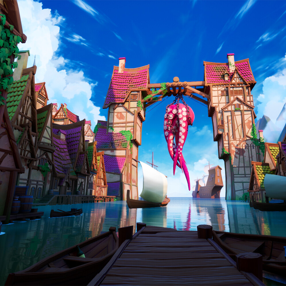 ArtStation - Stylized Harbor