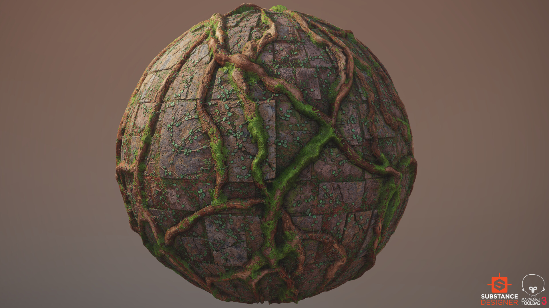 ArtStation - Overgrown Ruins - Substance Designer