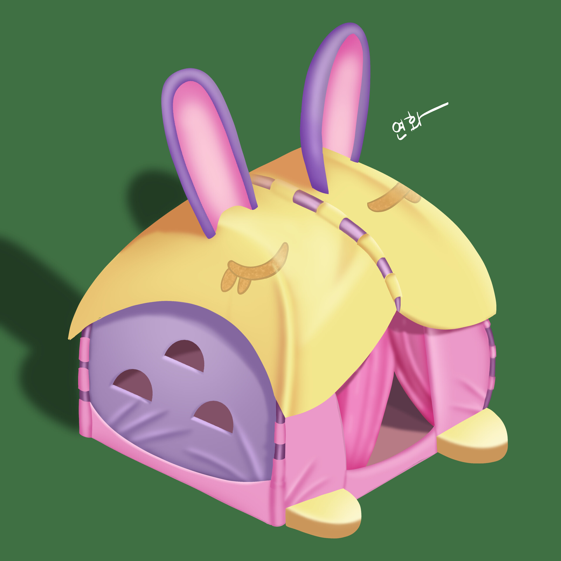 ArtStation - camping tent game