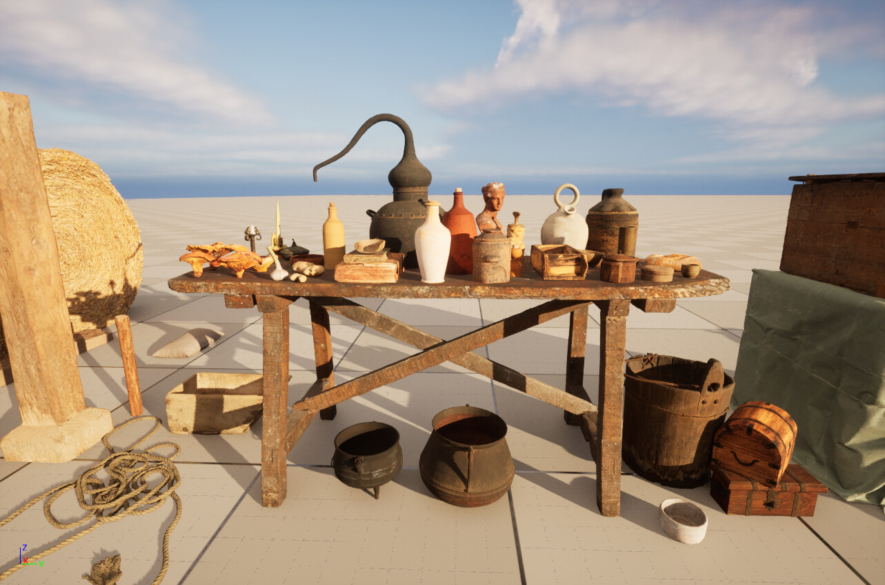 ArtStation - Assets Showcase // Medieval Interior