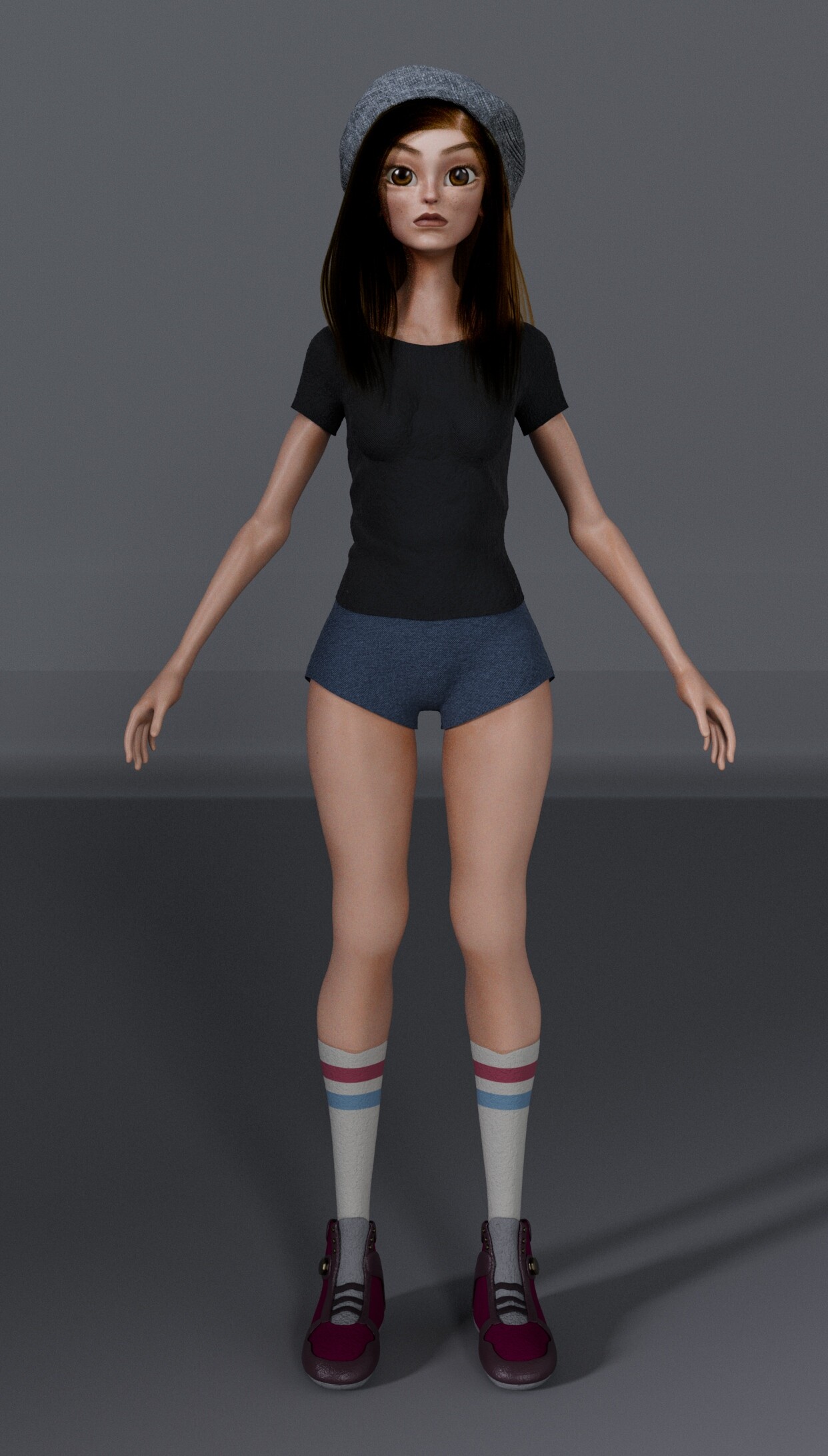 ArtStation - Stylized girl 3d character