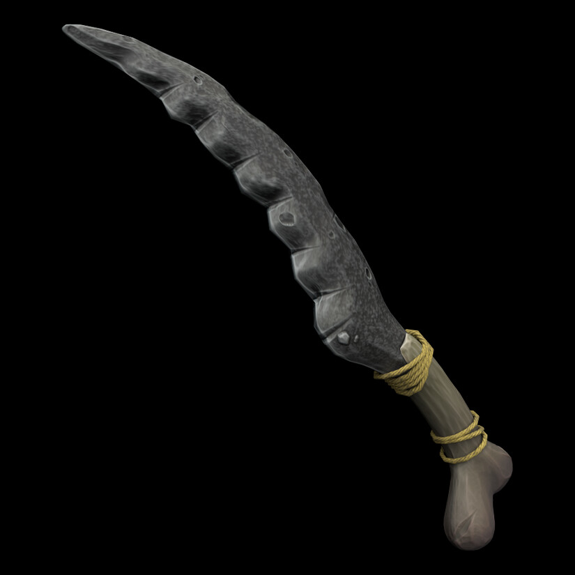 ArtStation - Stylized Stone Dagger