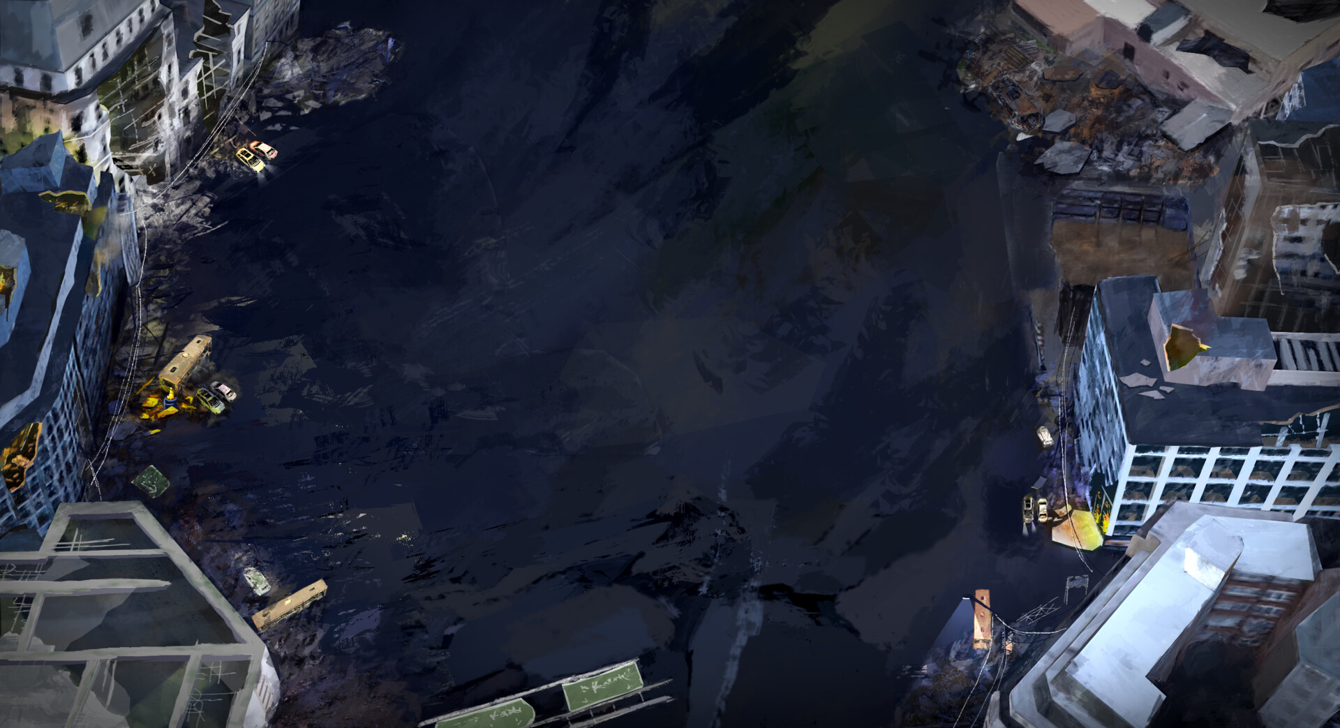 ArtStation - Destroyed city